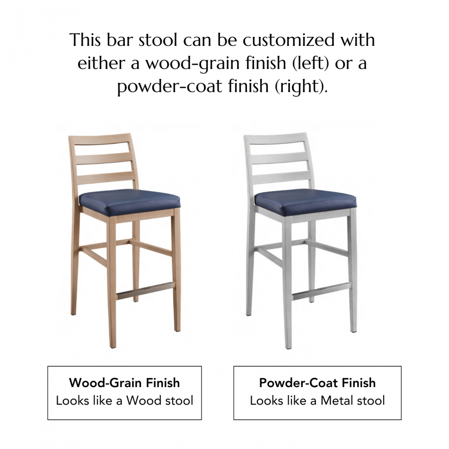 Buy Claire Contract Grade Bar Stool with Ladder Back