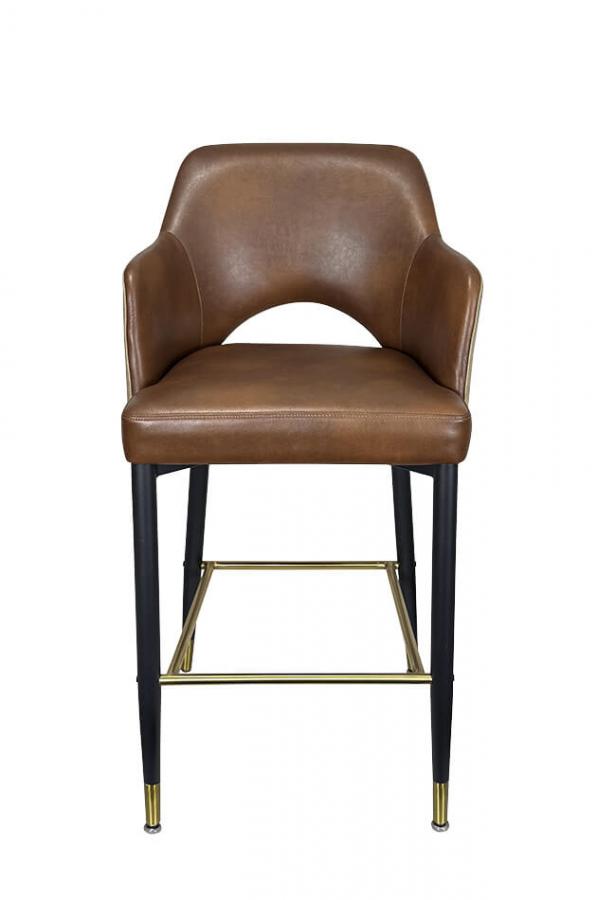 Buy Alaric Contract Grade Mid-Century Modern Bar Stool with Arms