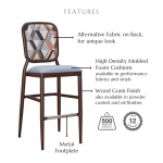 Buy Felix Mid-Century Modern Bar Stool – Contract Grade