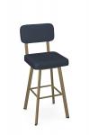Buy Amisco's Brixton Upholstered Swivel Bar Stool - Free shipping!