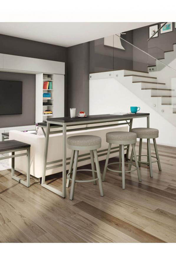 Buy Amisco's Rudy Modern Backless Swivel Bar Stool - Free shipping!