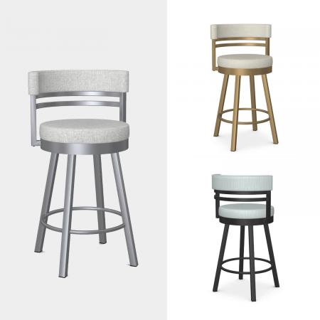 Buy the Amisco Ronny Swivel Stool - Free Shipping! • Barstool Comforts