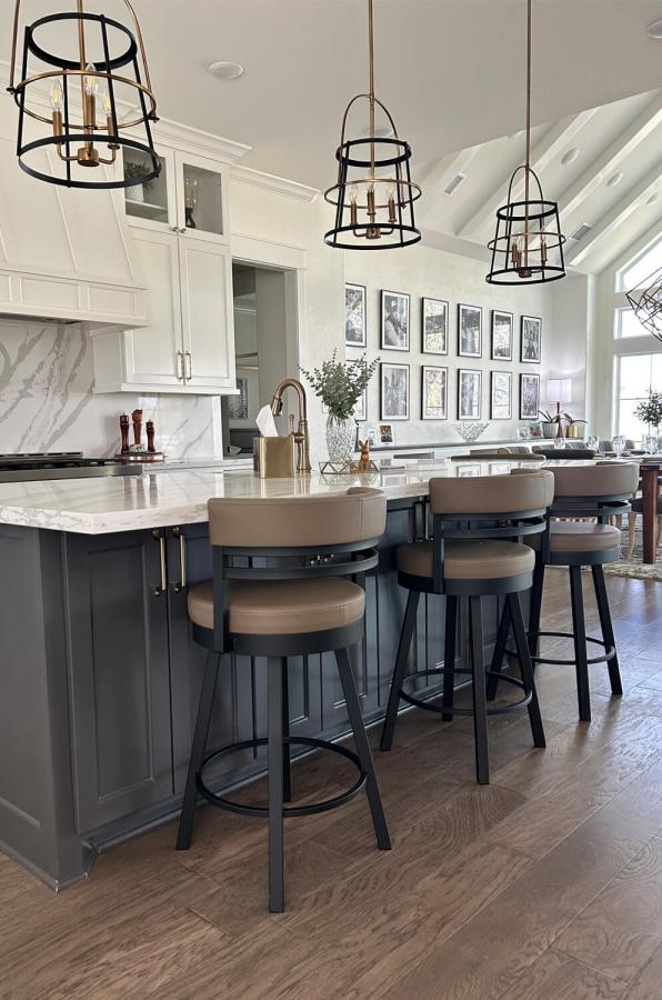 Buy the Amisco Ronny Swivel Stool - Free Shipping! • Barstool Comforts